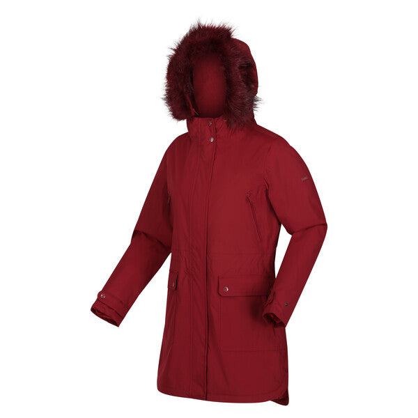 Regatta Women's Sabinka Fur Trim Parka Jacket | Cabernet – Wear It Outdoors